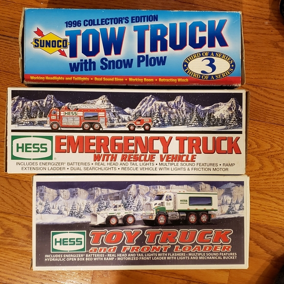 Toys | Sonoco Toy Truck Emergency Truck With Rescue Vehicle And Front ...